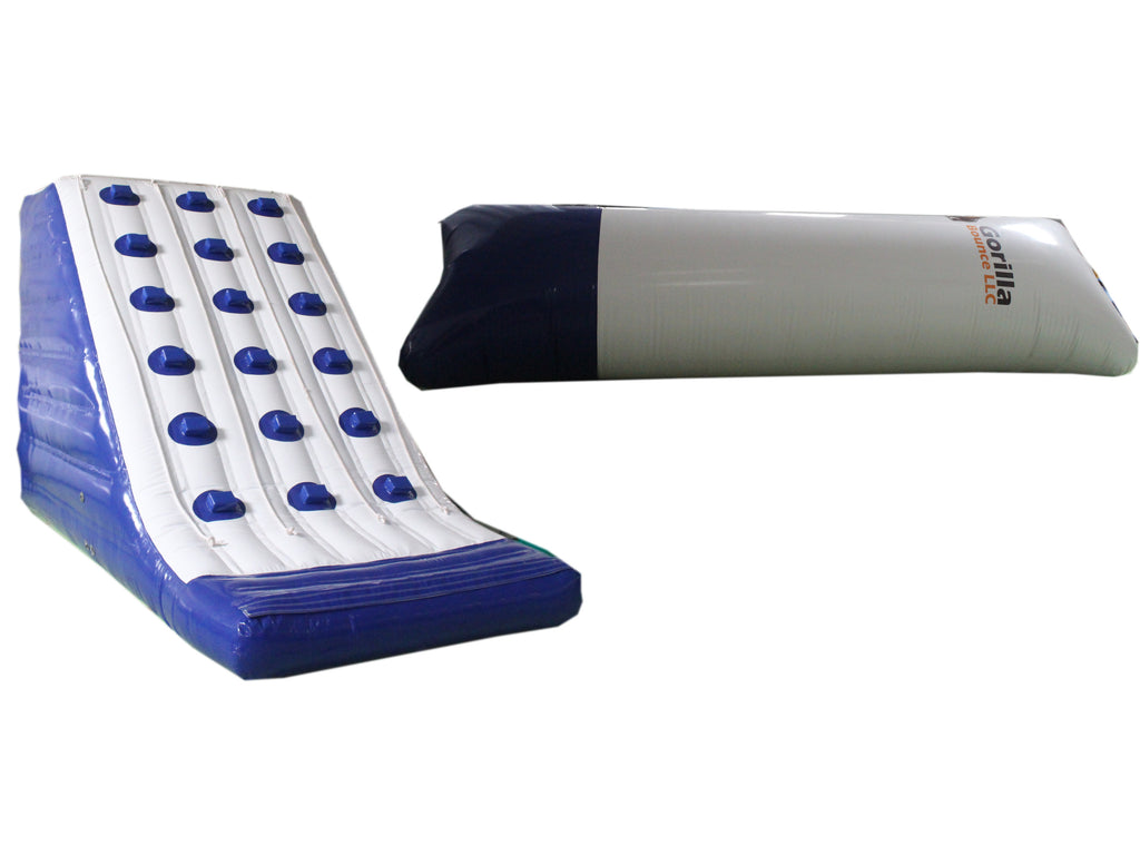 Climber and Water Pillow Floating Water Park – Gorilla Bounce