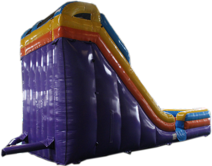 17'H Blue & Purple Water Slide – Gorilla Bounce