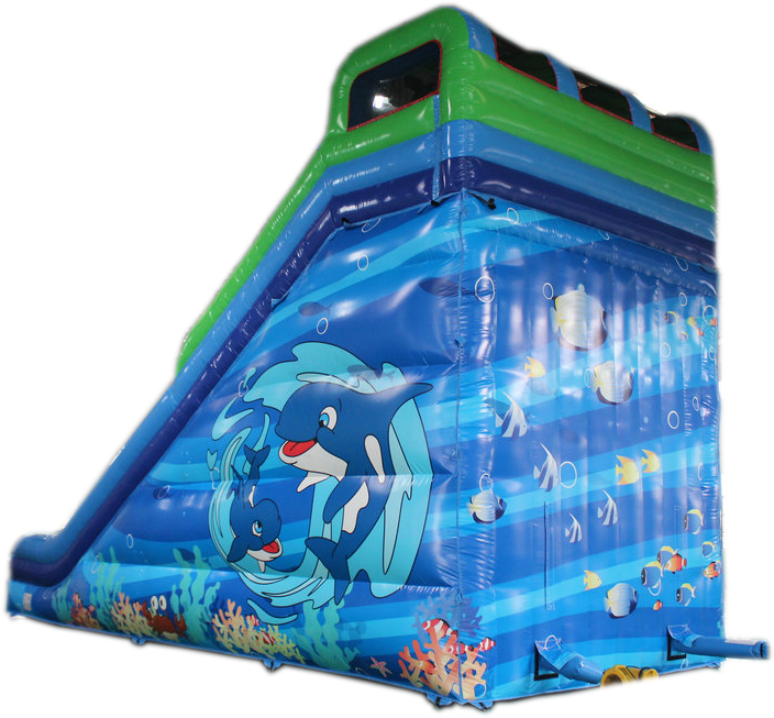 22'H Coral Crush Water Slide & Slip N Slide – Gorilla Bounce