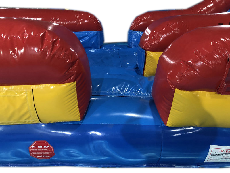21' Red Yellow Blue Marble Water Slide – Gorilla Bounce