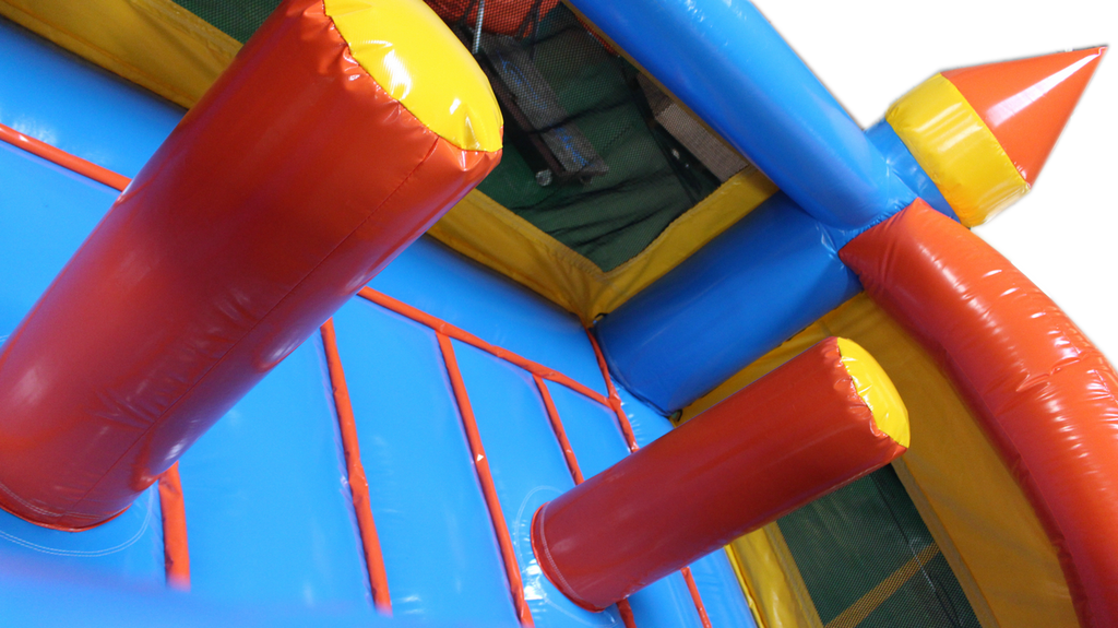 15' Indoor Blue & Orange Bouncer – Gorilla Bounce