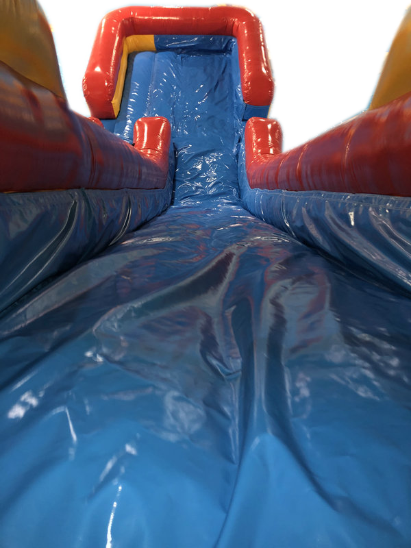 21' Red Yellow Blue Marble Water Slide – Gorilla Bounce