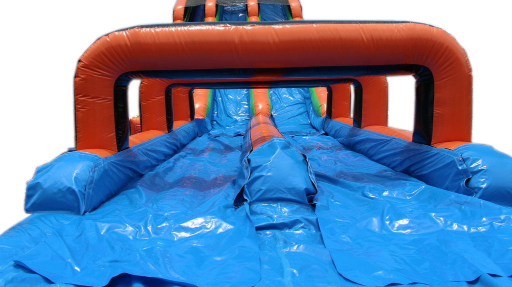 25'H Green & Orange Mega Water Slide & Slip N Slide – Gorilla Bounce
