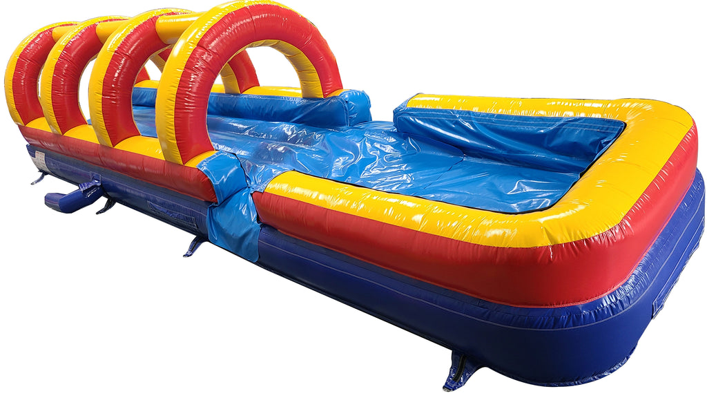 30' Red Yellow Blue Slip and Slide – Gorilla Bounce