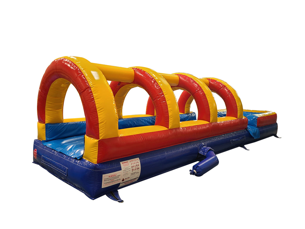 30' Red Yellow Blue Slip and Slide – Gorilla Bounce